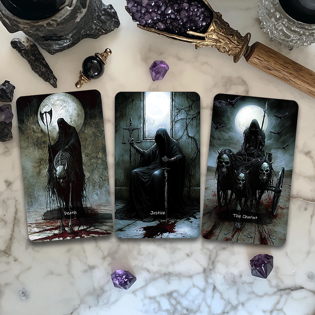 Nightfall Pact Tarot, 78 Tarot Cards, Unique Tarot Cards, Tarot for ...