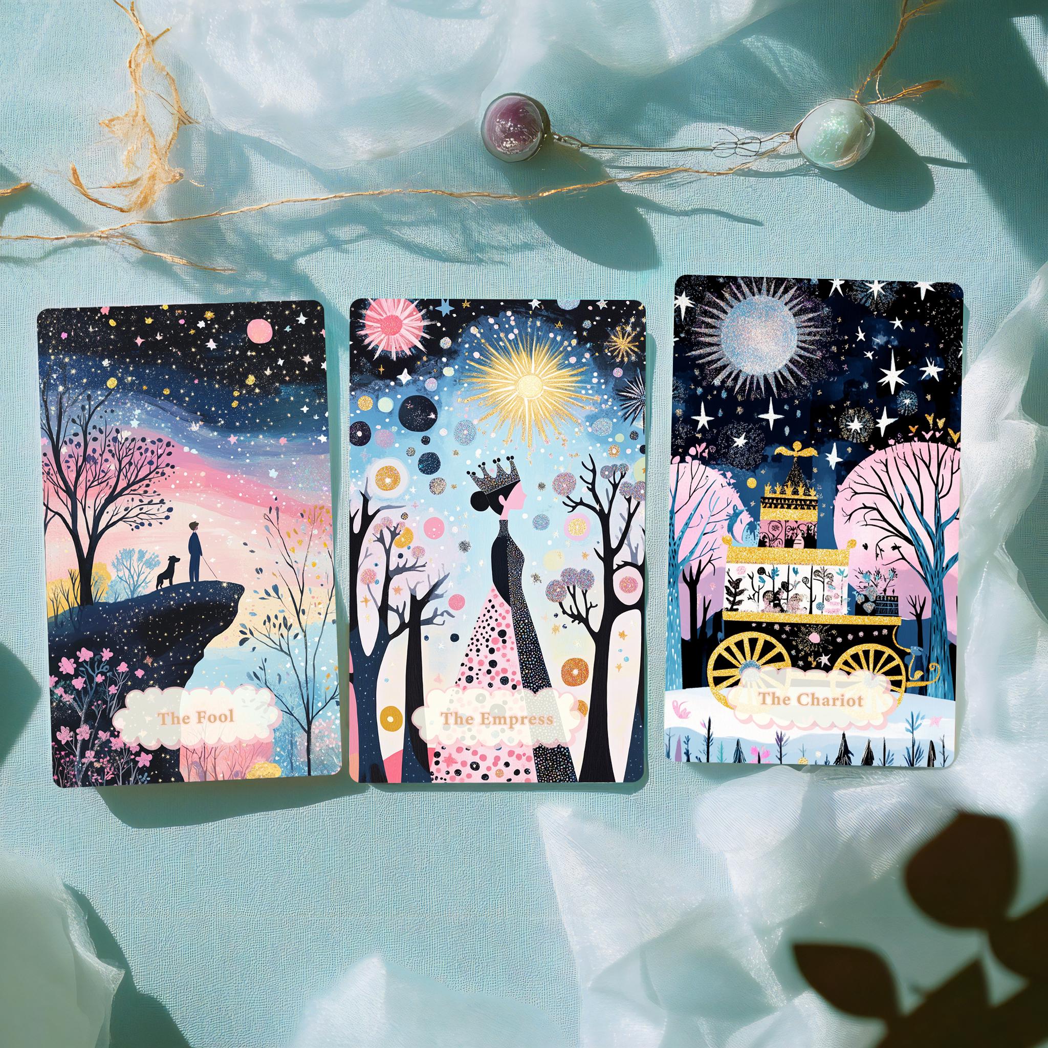 Celestial Grove Tarot Deck, Tarot Card Deck, Tarot Deck With Guidebook ...