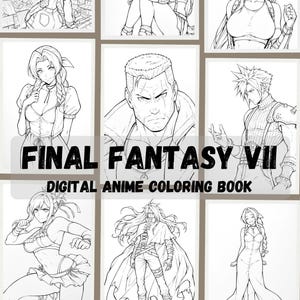 final fantasy coloring page