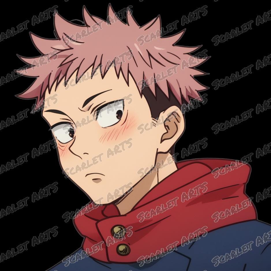 Yuji Itadori Emotes / Stickers Anime Style Twitch, Youtube, Discord ...