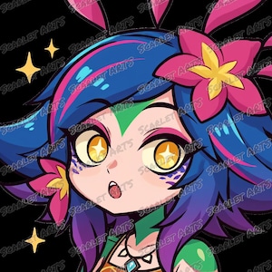 Neeko League of Legends Emotes / Stickers - Anime Chibi Style - Twitch ...