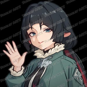 Jane Doe Zenless Zone Zero Emotes / Stickers - Anime Chibi Style ...