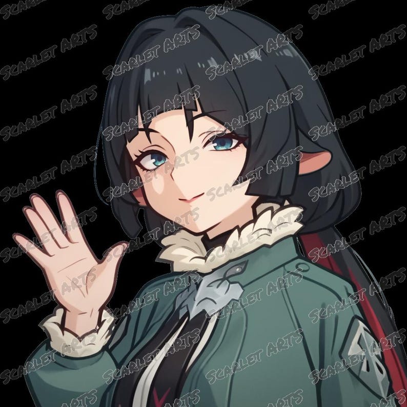 Jane Doe Zenless Zone Zero Emotes / Stickers - Anime Chibi Style ...