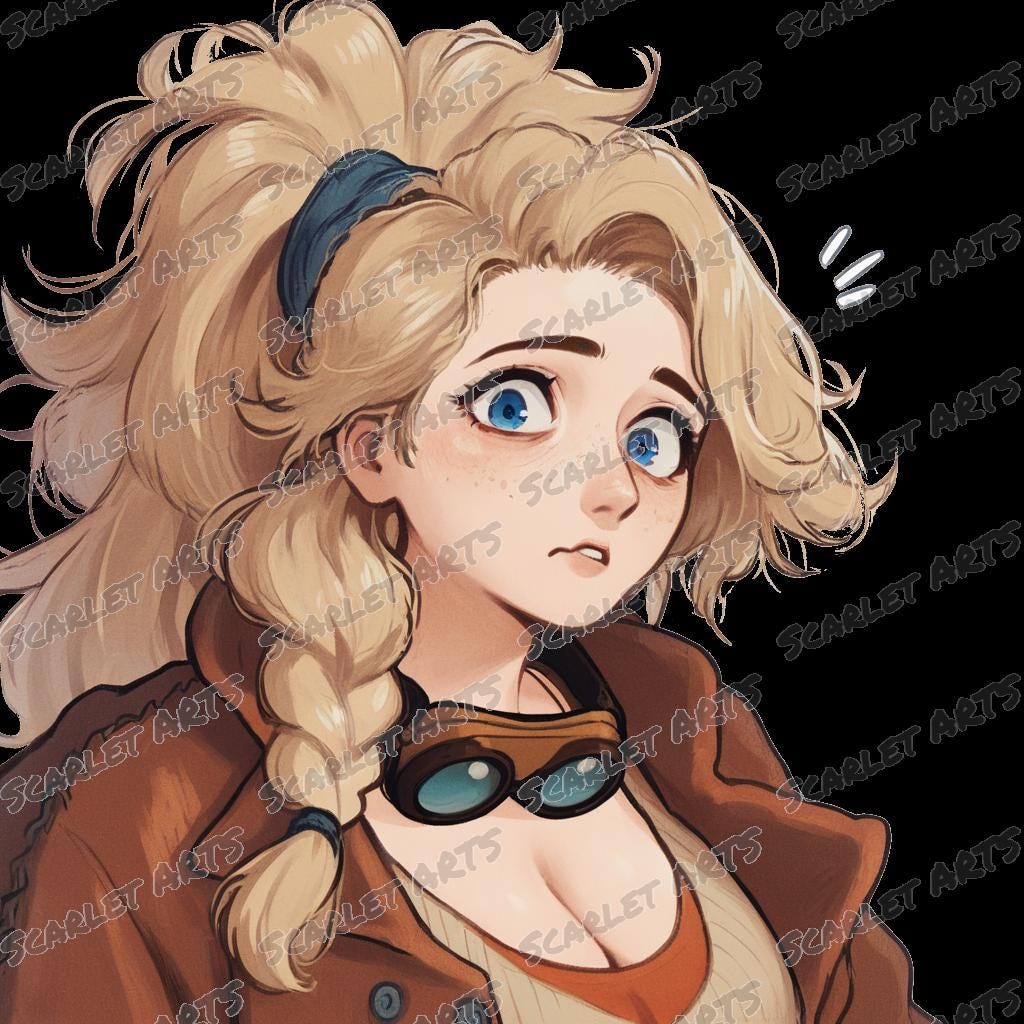 Gemma Monster Hunter Wilds Emotes / Stickers - Anime Chibi Style ...
