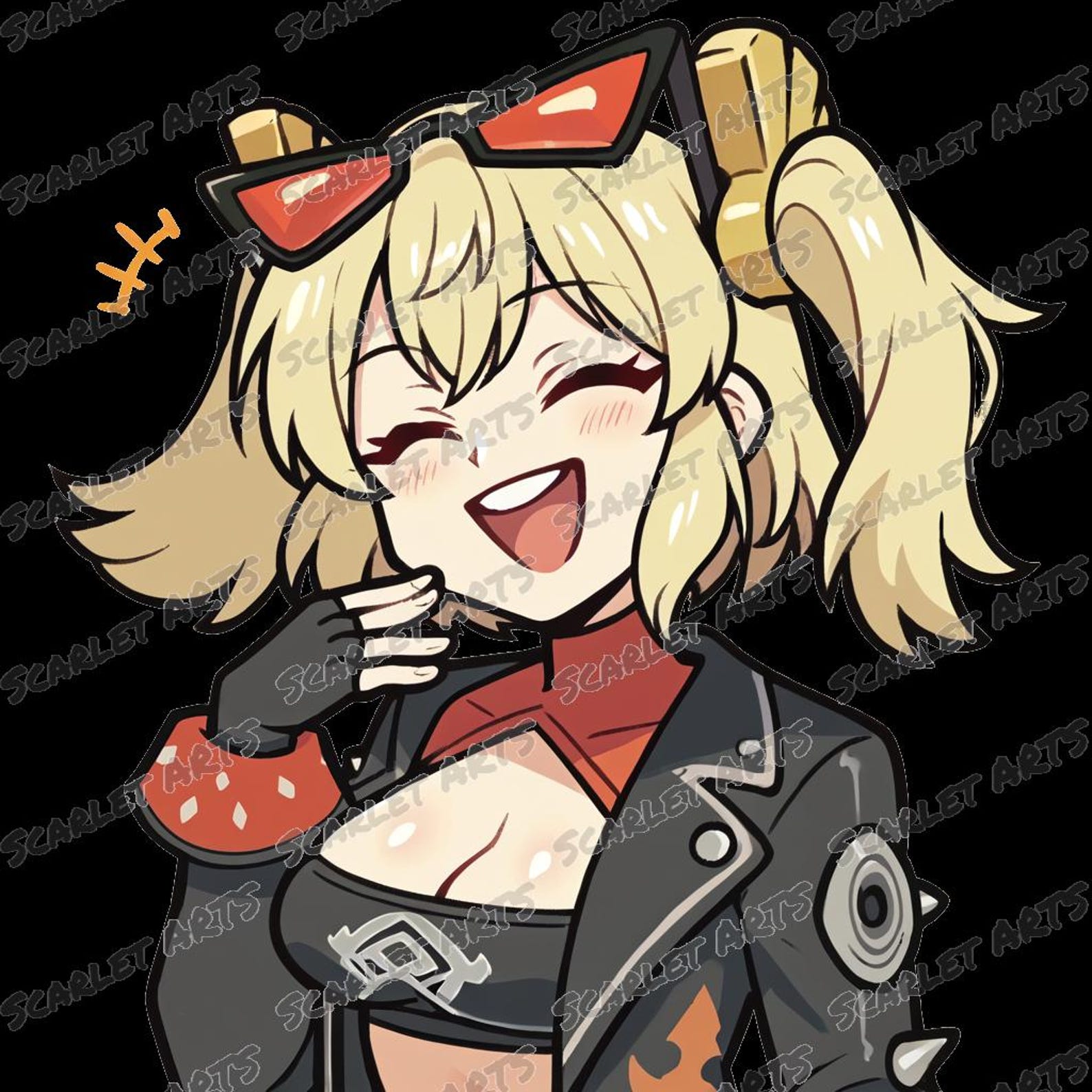 Burnice White Zenless Zone Zero Emotes / Stickers - Anime Chibi Style ...