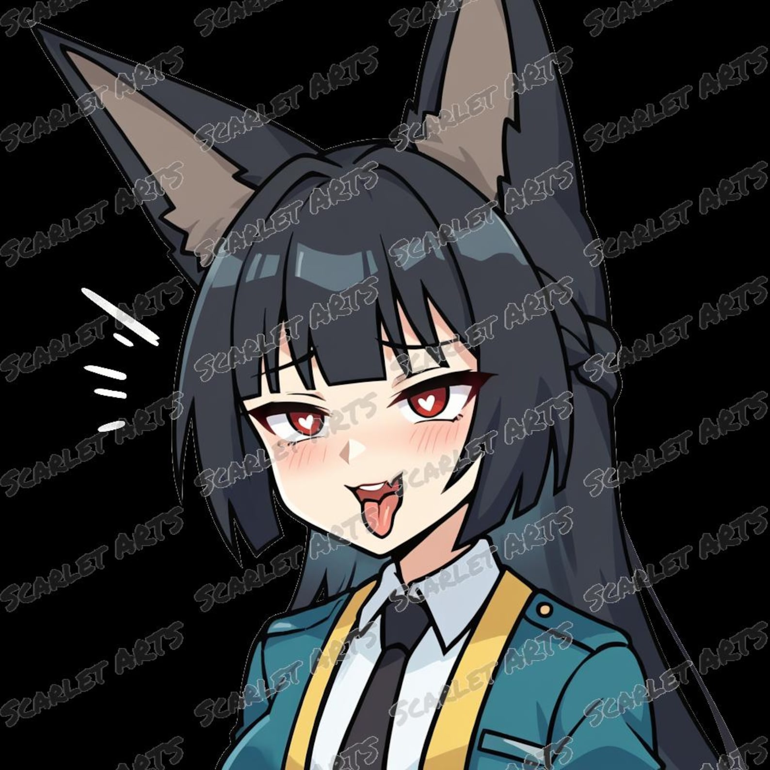 Miyabi Hoshimi Zenless Zone Zero Emotes / Stickers - Anime Chibi Style ...