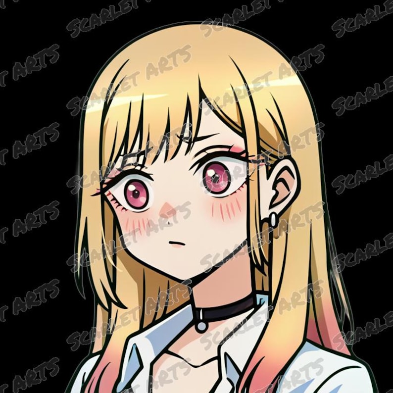 Marin Kitagawa My Dress-up Darling Emotes / Stickers - Anime Chibi ...