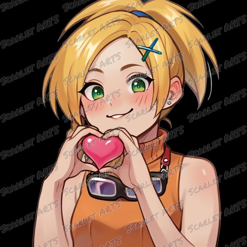 Rikku Final Fantasy X FF10 Emotes / Stickers - Anime Chibi Style ...