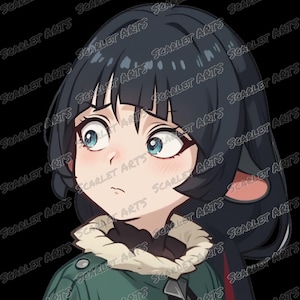 Jane Doe Zenless Zone Zero Emotes / Stickers - Anime Chibi Style ...