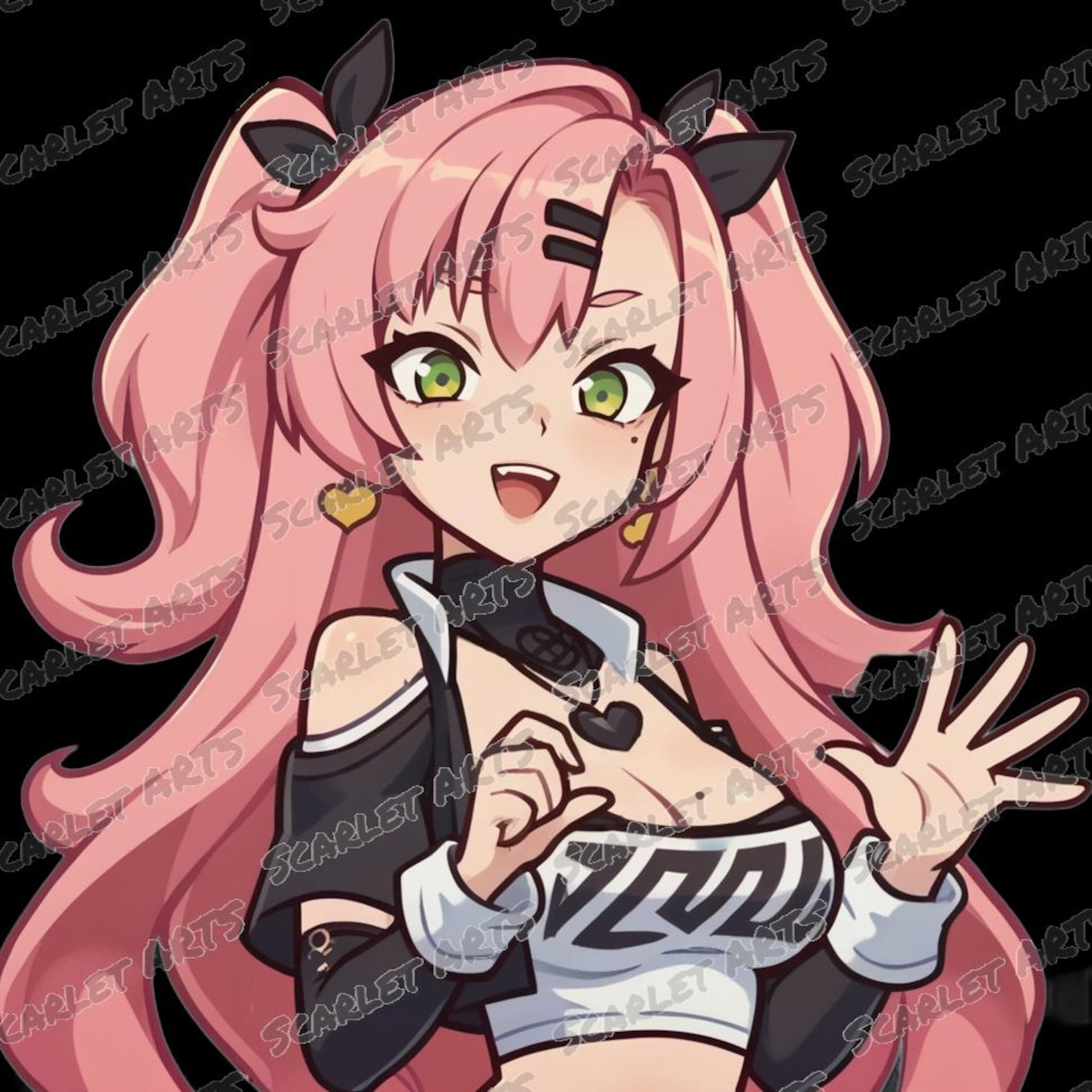 Nicole Demara Zenless Zone Zero Emotes / Stickers - Anime Chibi Style ...