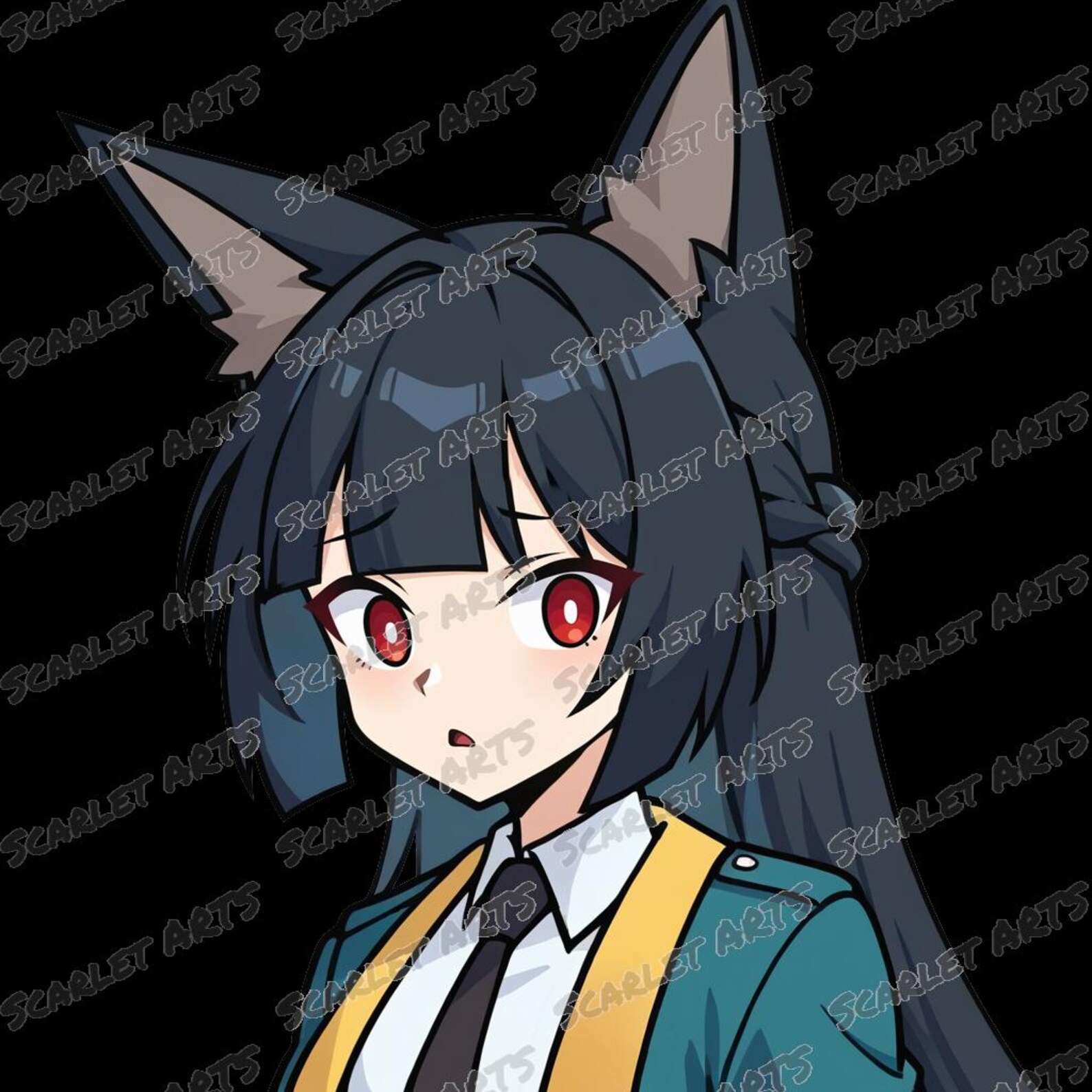 Miyabi Hoshimi Zenless Zone Zero Emotes / Stickers - Anime Chibi Style ...