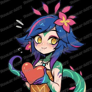 Neeko League of Legends Emotes / Stickers - Anime Chibi Style - Twitch ...