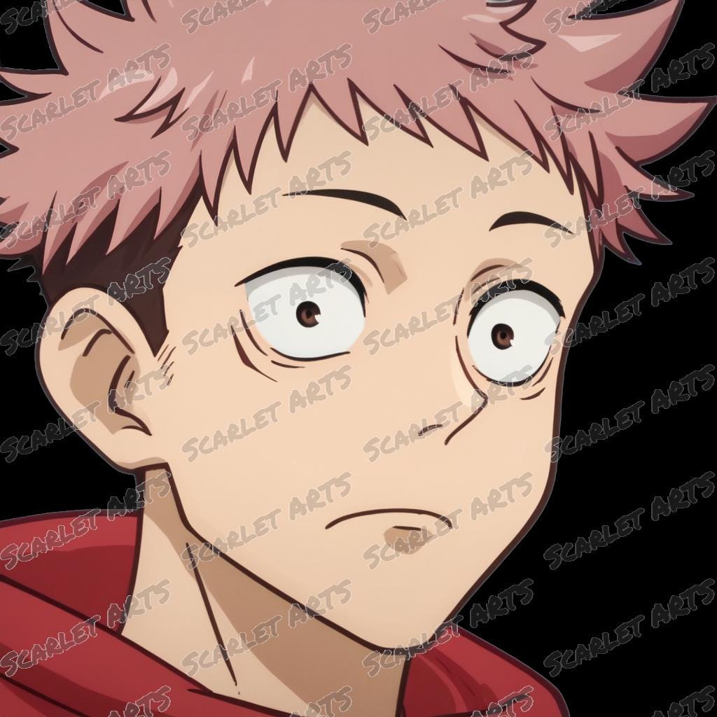 Yuji Itadori Emotes / Stickers Anime Style Twitch, Youtube, Discord ...