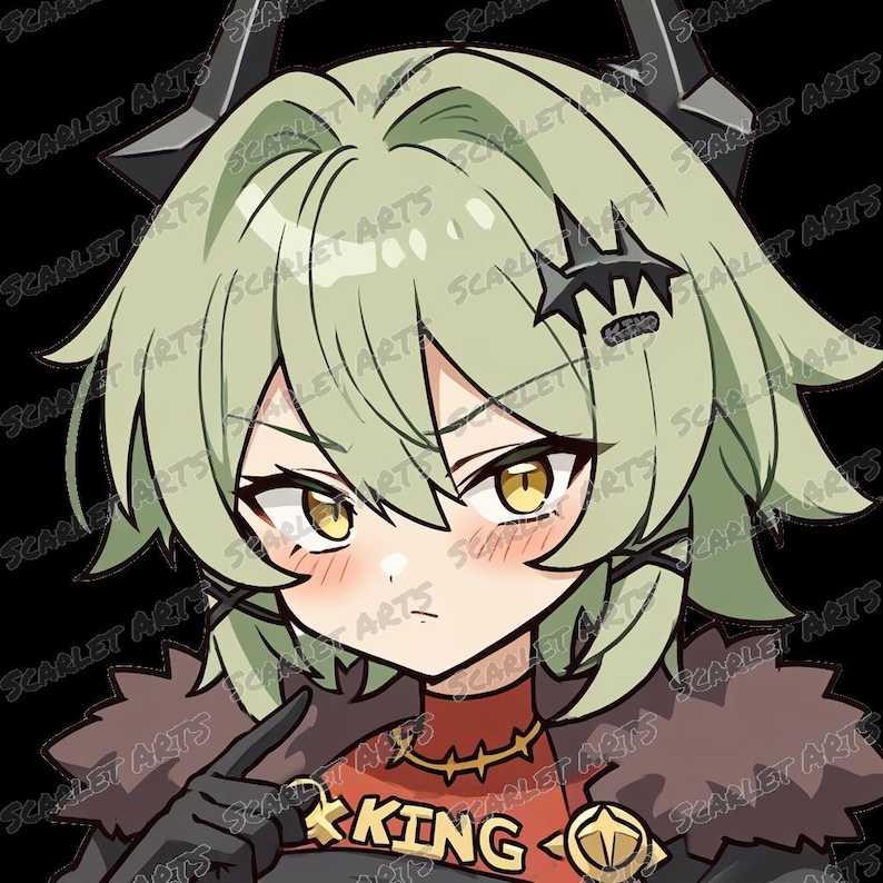 Caesar King Zenless Zone Zero Emotes / Stickers - Anime Chibi Style ...