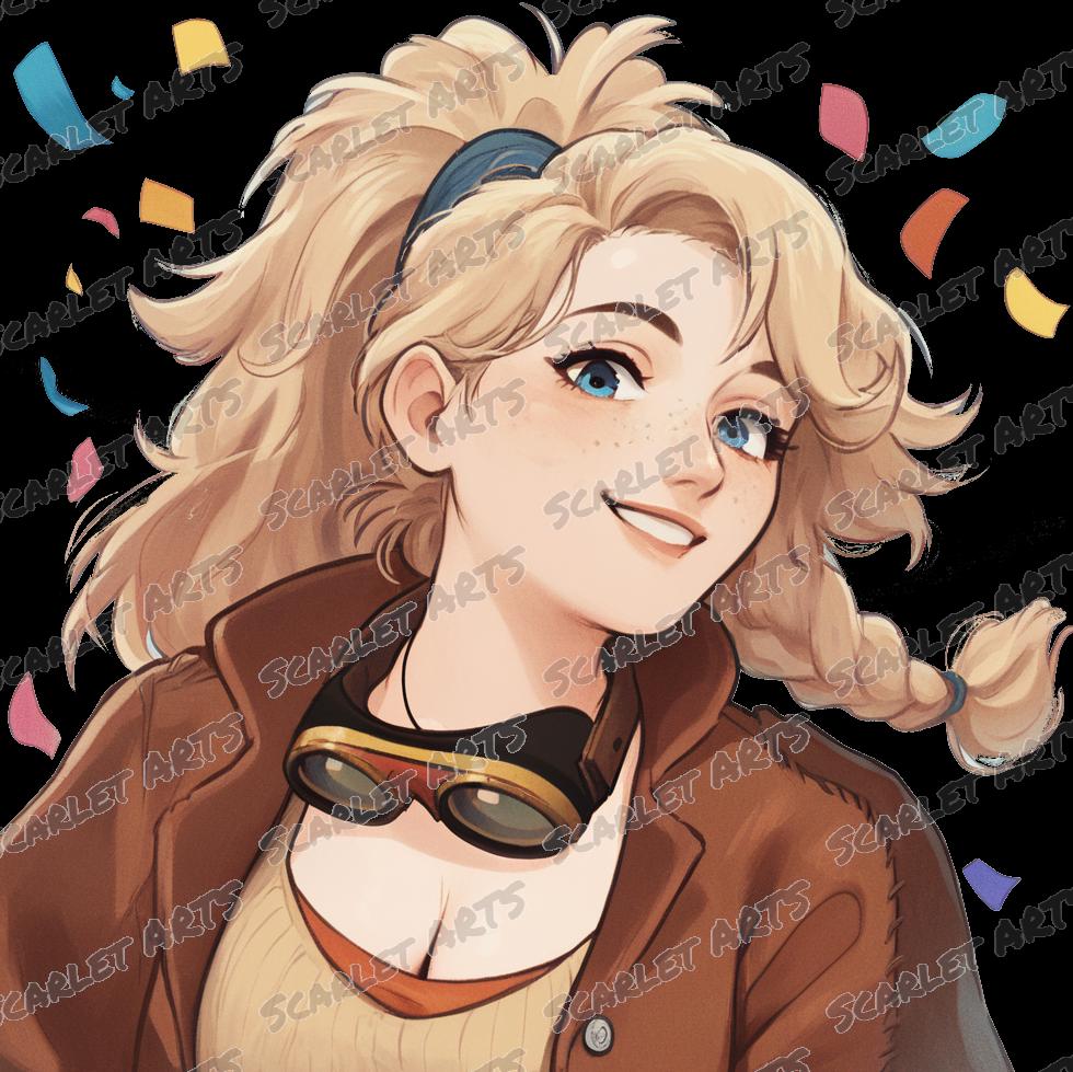 Gemma Monster Hunter Wilds Emotes / Stickers - Anime Chibi Style ...