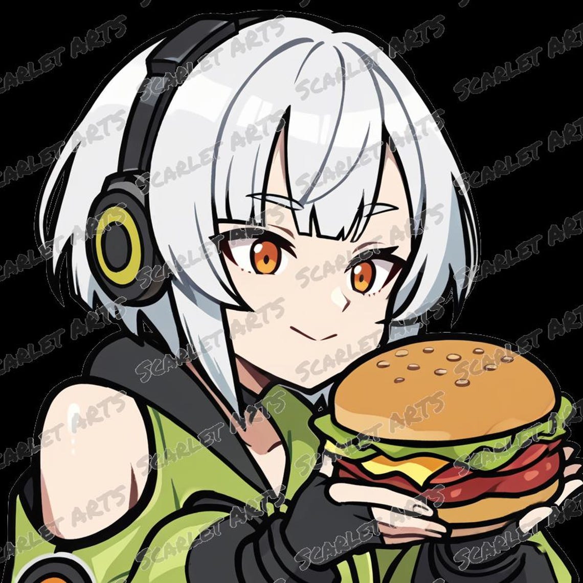 Anby Demara Zenless Zone Zero Emotes / Stickers - Anime Chibi Style ...