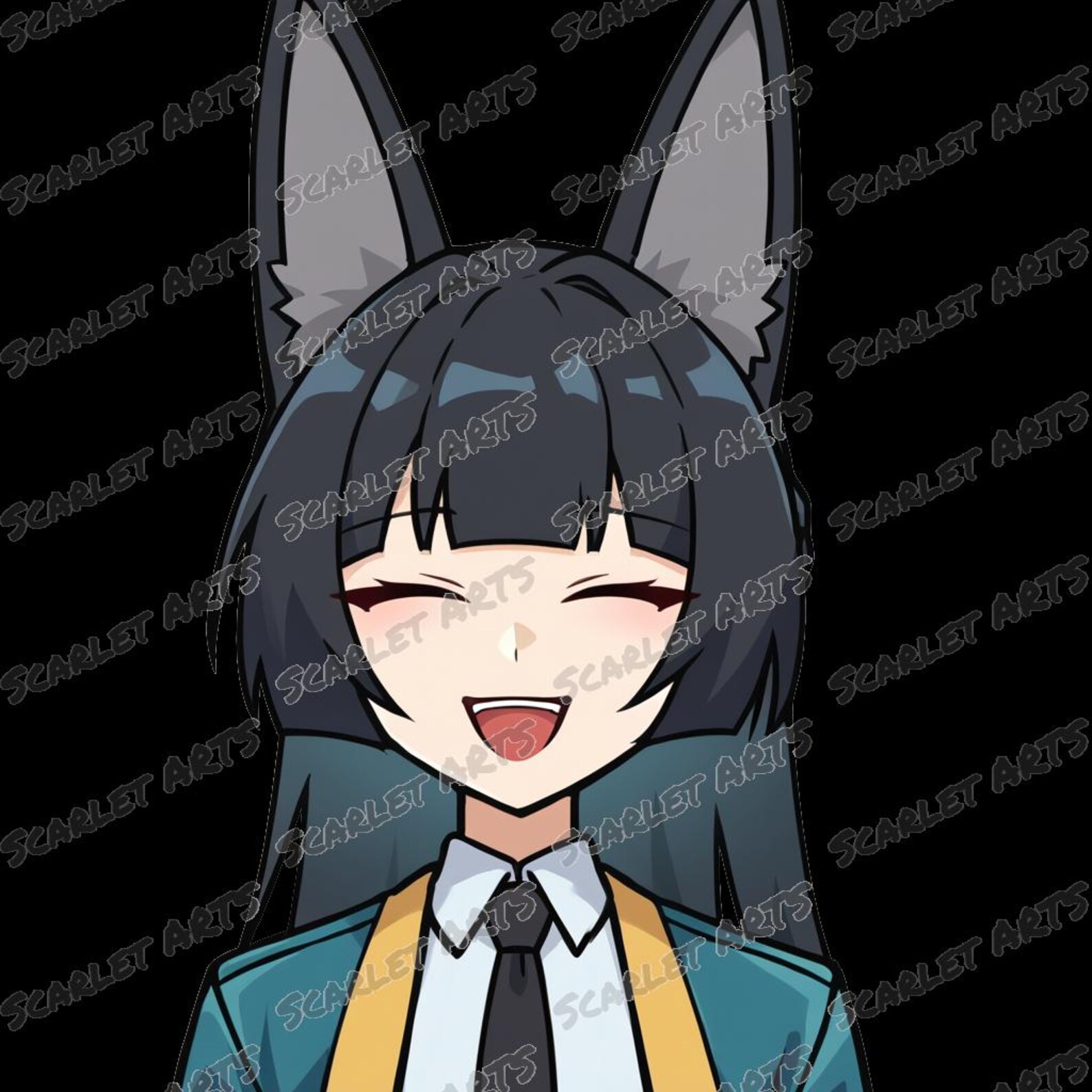 Miyabi Hoshimi Zenless Zone Zero Emotes / Stickers - Anime Chibi Style ...