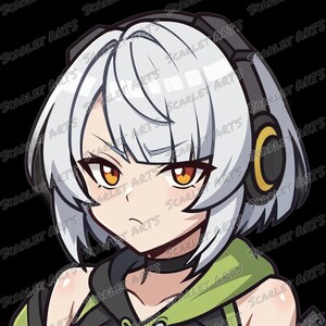 Anby Demara Zenless Zone Zero Emotes / Stickers - Anime Chibi Style ...