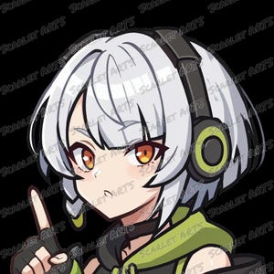 Anby Demara Zenless Zone Zero Emotes / Stickers - Anime Chibi Style ...