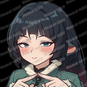 Jane Doe Zenless Zone Zero Emotes / Stickers - Anime Chibi Style ...