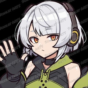 Anby Demara Zenless Zone Zero Emotes / Stickers - Anime Chibi Style ...