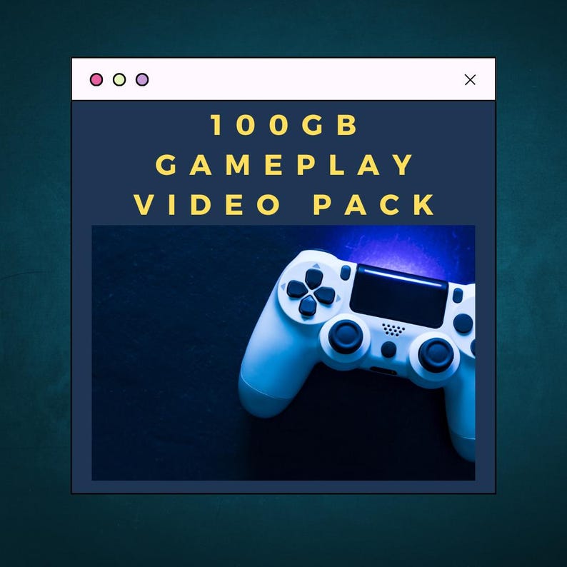 100GB Pro Gameplay Video Pack: Content Creator Clips - Etsy