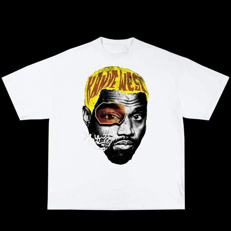 Kanye West PNG T-SHIRT | Rap Tee Jumbo Graphic | 300 Dpi | Kanye West T ...