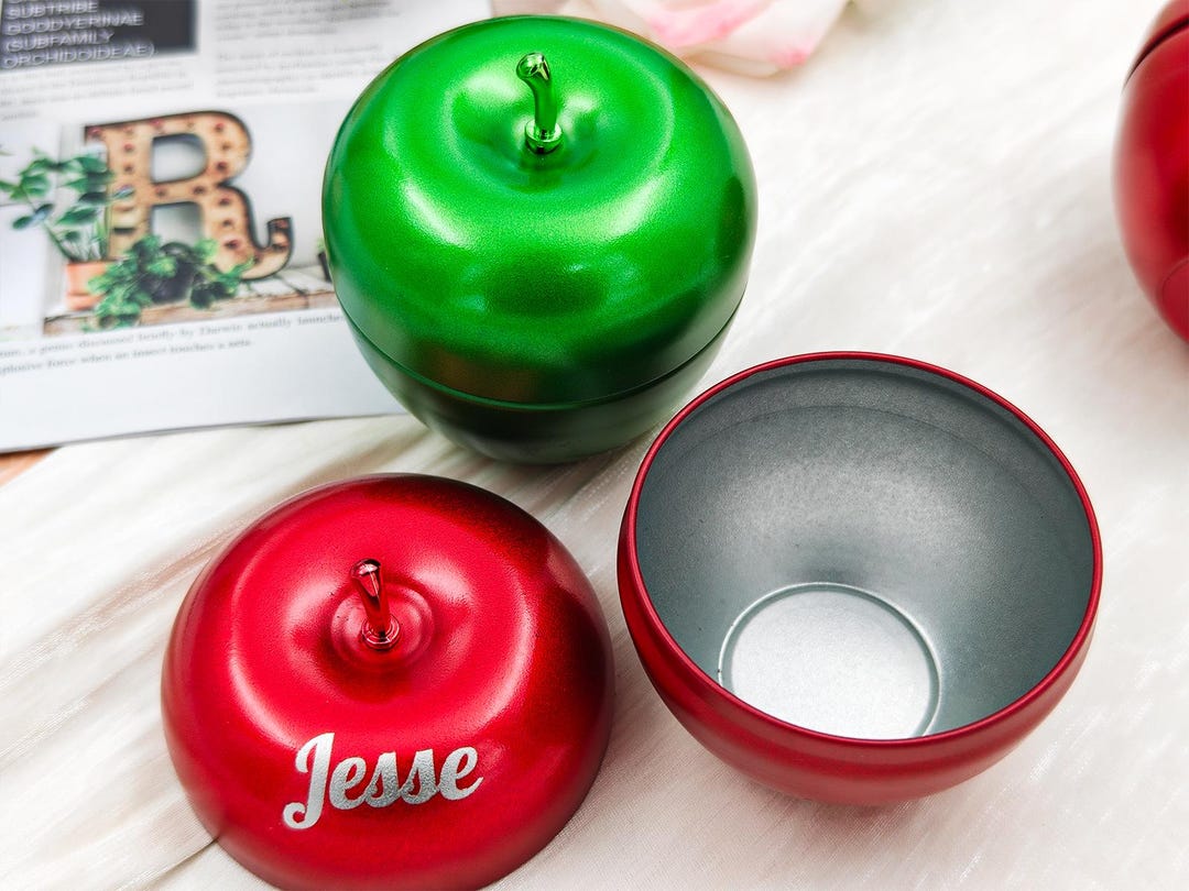 Custom Engraved Apple Tin | Sweet Wedding Favor Gift | Personalized ...