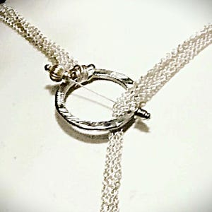 Tourquoise Teardrop Silver Waterfall Necklace - Etsy