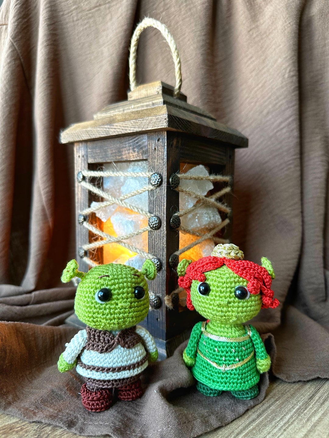 Crochet Bundle 2 in 1 Green Ogre and Princess PDF Pattern, Crochet Ogre ...