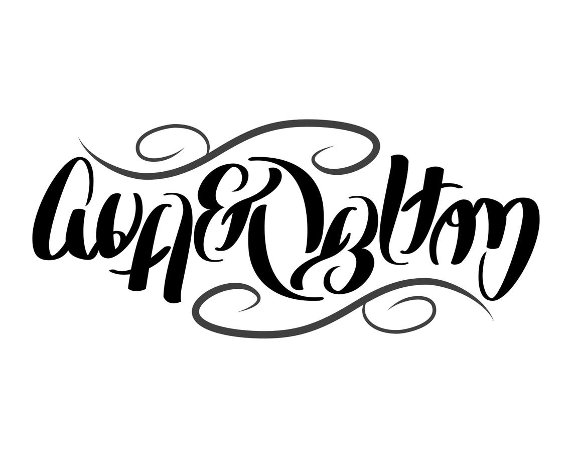 Custom Ambigram - Two Names - Etsy