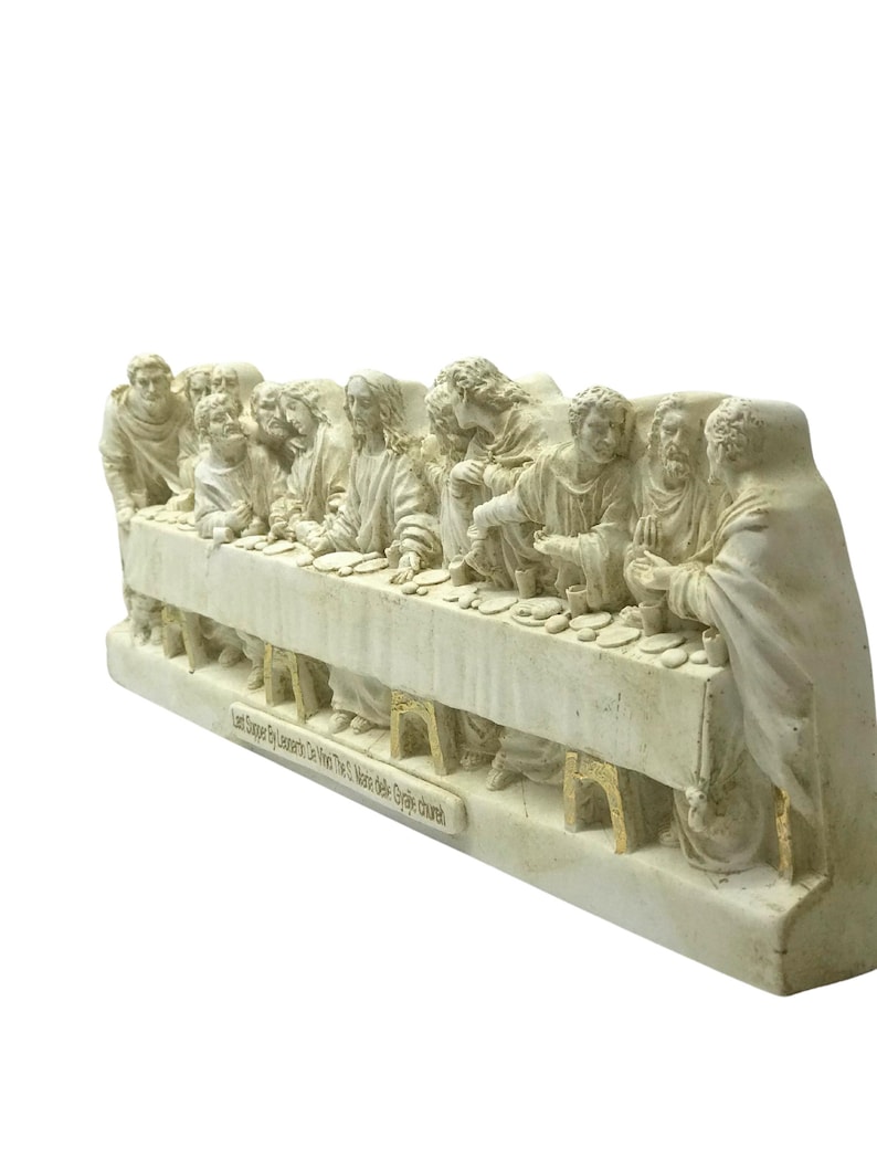 Last Supper (leonardo Da Vinci) Marble Statue, Last Supper Themed ...