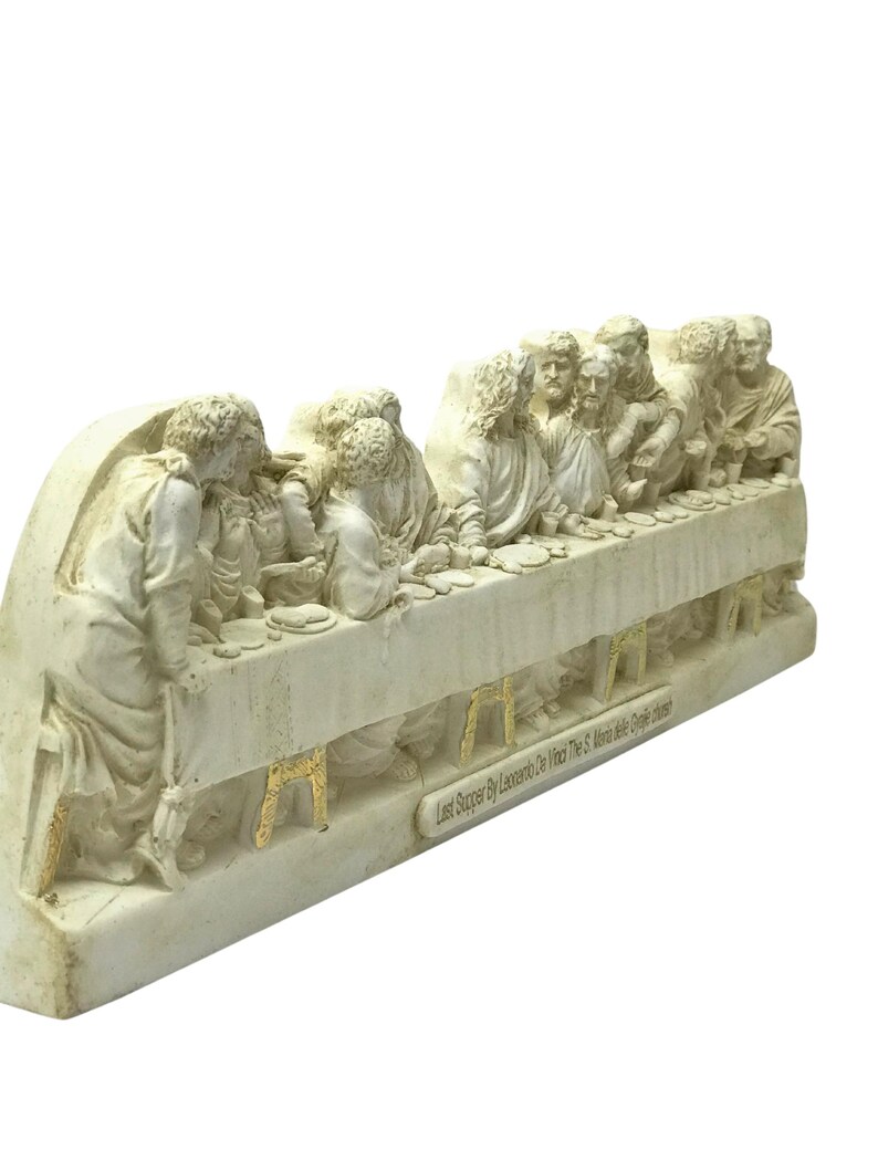 Last Supper (leonardo Da Vinci) Marble Statue, Last Supper Themed ...