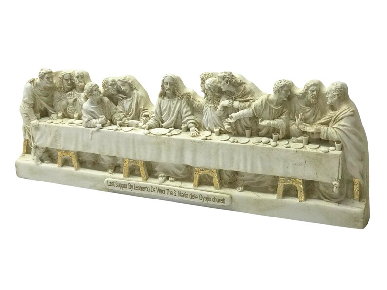 Last Supper (leonardo Da Vinci) Marble Statue, Last Supper Themed ...