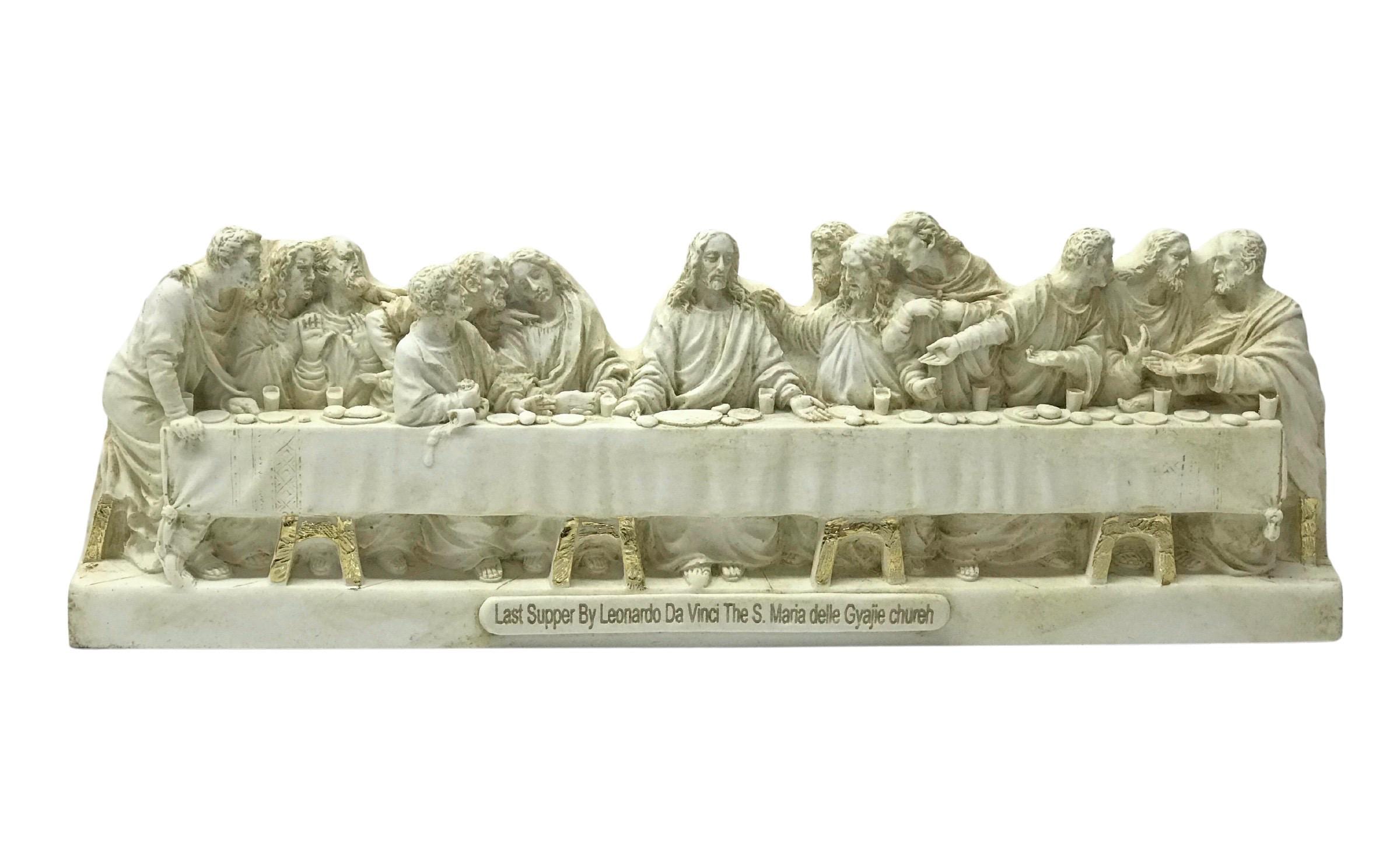 Last Supper (leonardo Da Vinci) Marble Statue, Last Supper Themed ...
