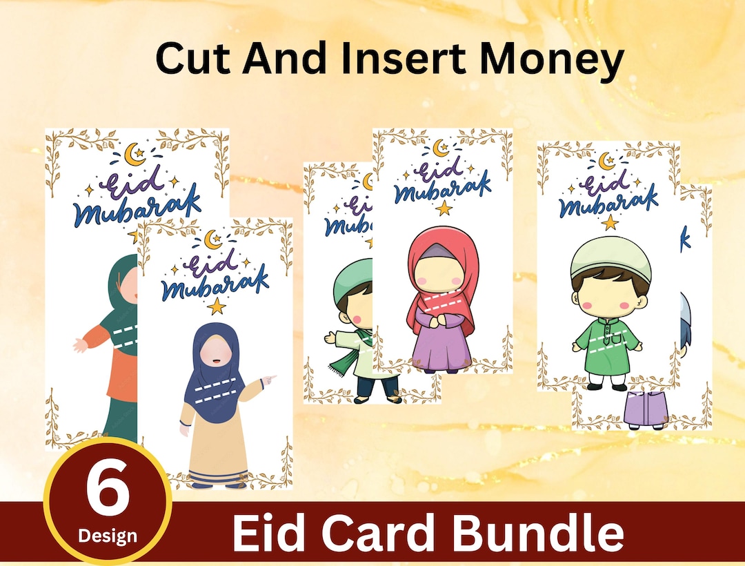 Eid Mubarak Money Card Holder Bundle | Ramadan Eidi Envelopes (PDF Download) - Etsy