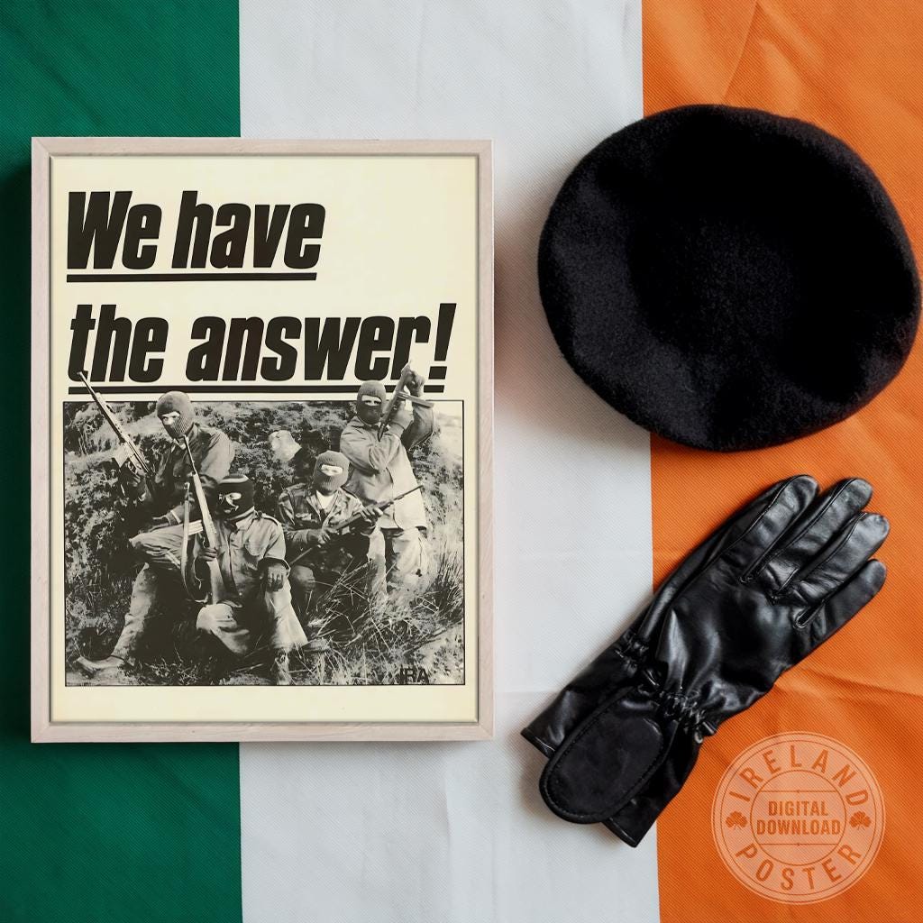 1970s Irish Republican Propaganda Poster: the Troubles Wall Art ...