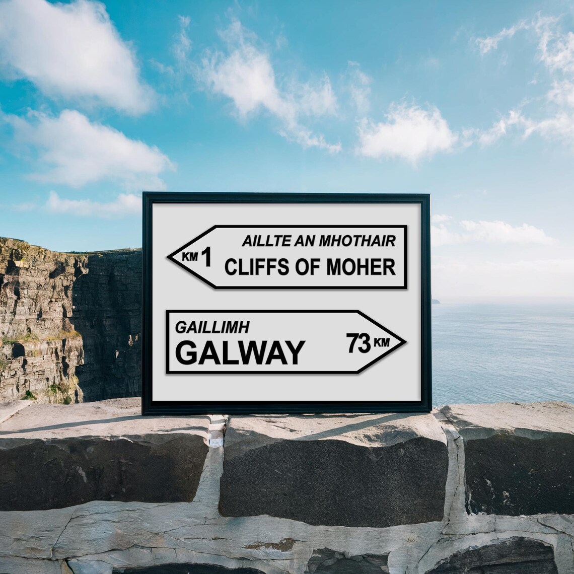 Custom Irish Road Sign Print: Personalized Ireland Art (digital ...