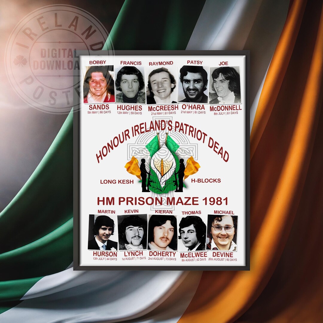 Irish Hunger Strike 1981 Memorial Poster (digital Download) - Etsy
