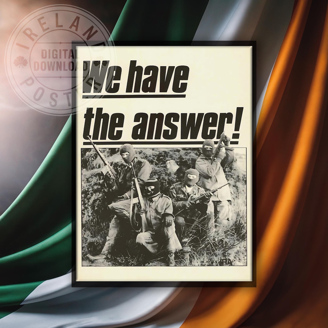 Irish Republican Poster Digital Download | 1970s Irish History Art ...