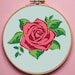 Rose Cross Stitch Pattern: Floral Embroidery Design (digital Download ...