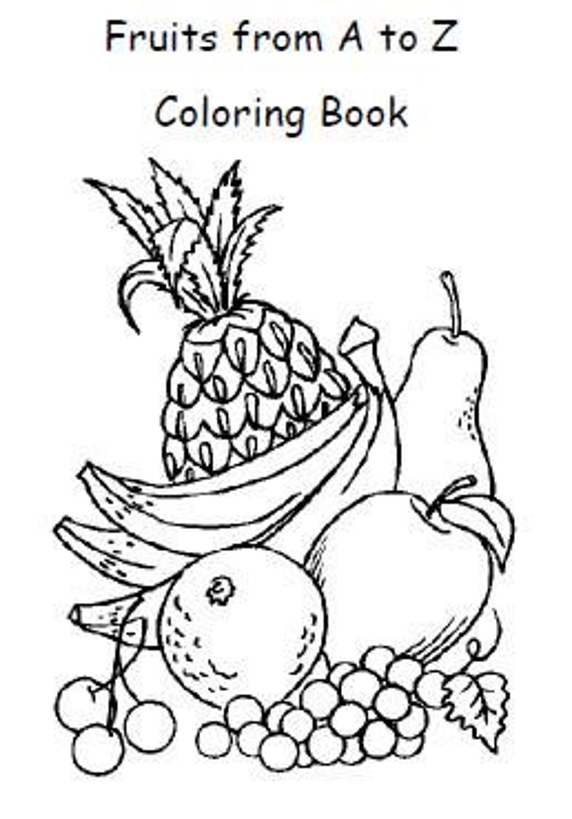 Coloring Pages | 28 Pages | Fruit Coloring Pages | for Kids and Adults ...