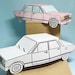 Classic Car Paper Craft - Color, Cut, and Create Your Own Car - Digital ...