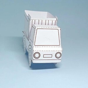 Printable Dump Truck Papercraft Kit – DIY Paper Toy for Kids - Etsy