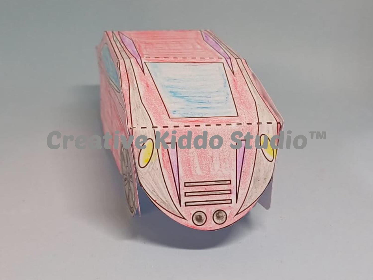3D Sports Car Paper Model – Printable DIY Paper Craft for Kids & Adults ...