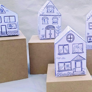 Printable Paper House Craft Kit: Color, Cut & Build (digital Download ...