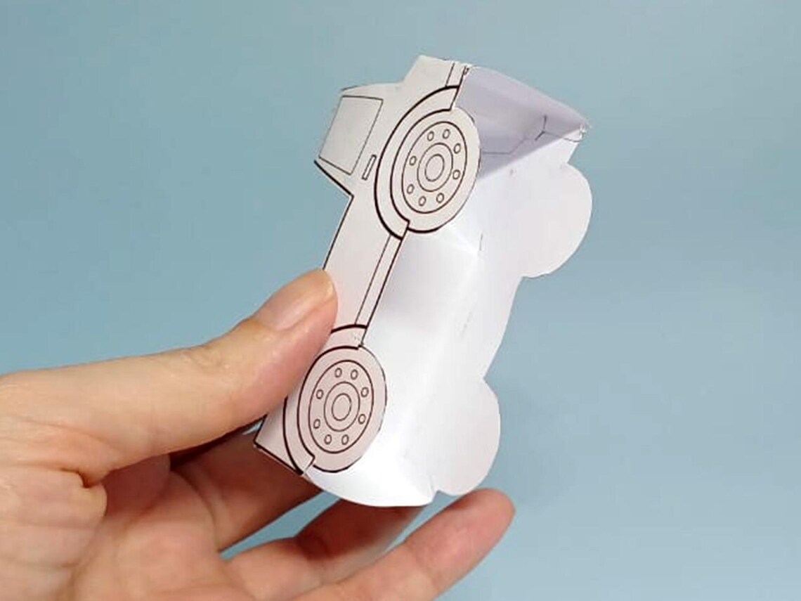 Printable Dump Truck Papercraft Kit – DIY Paper Toy for Kids - Etsy