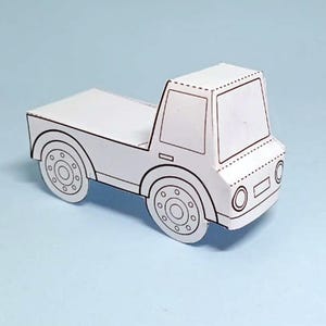 Printable Dump Truck Papercraft Kit – DIY Paper Toy for Kids - Etsy