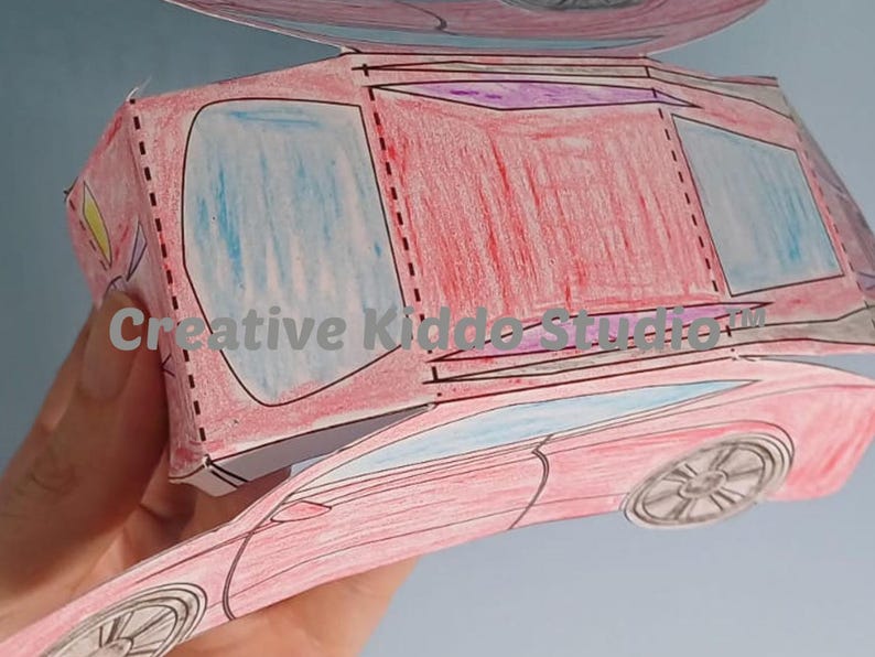 3D Sports Car Paper Model – Printable DIY Paper Craft for Kids & Adults ...