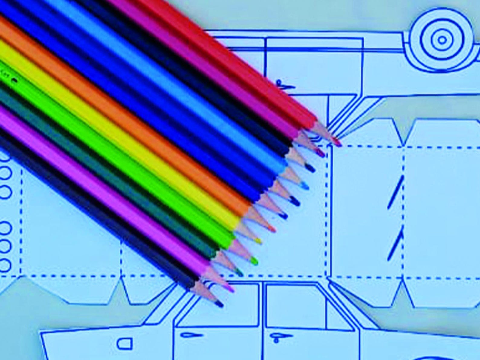 Classic Car Paper Craft - Color, Cut, and Create Your Own Car - Digital ...